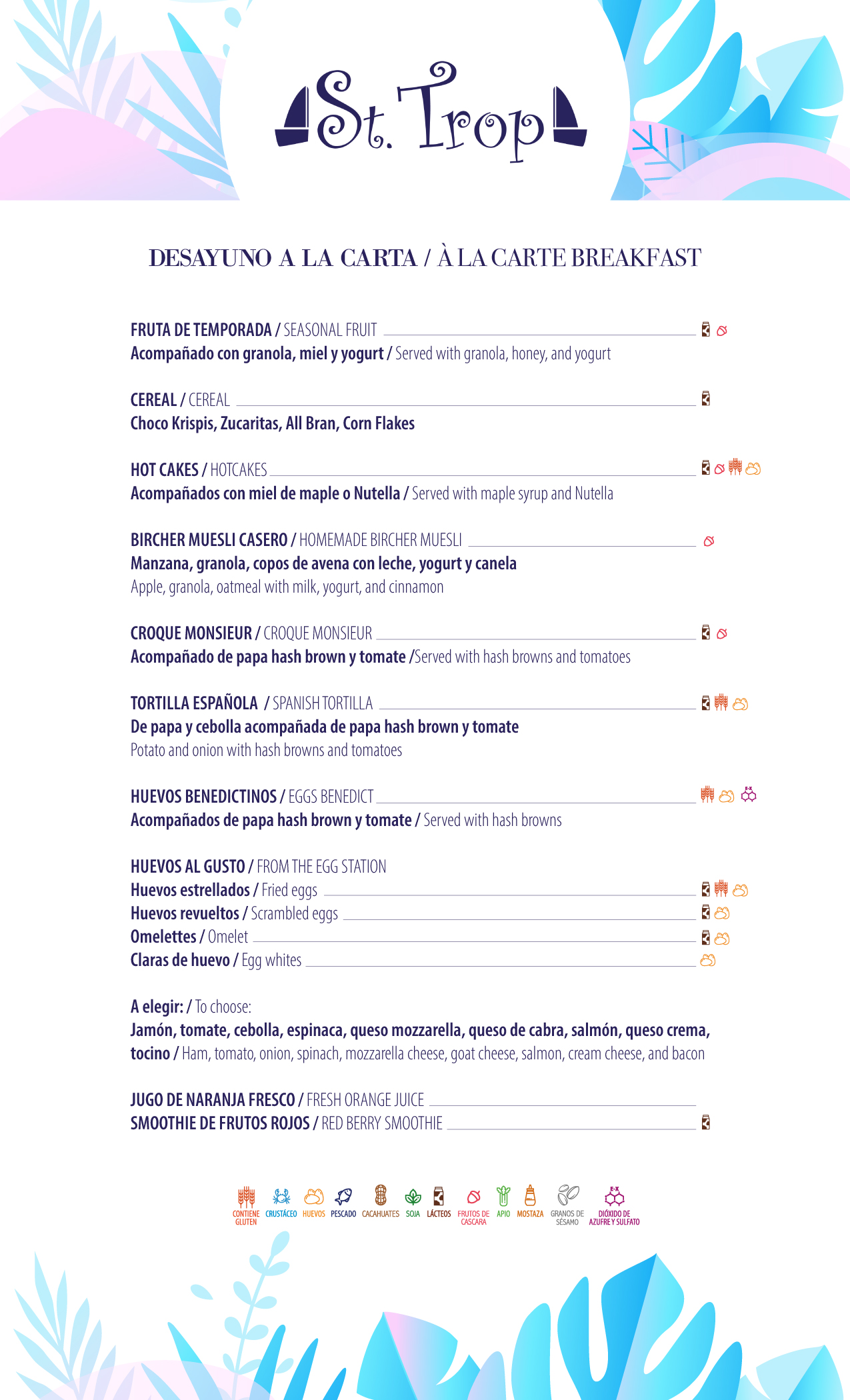 QR Restaurant St Trop Sandos Cancun | Sandos